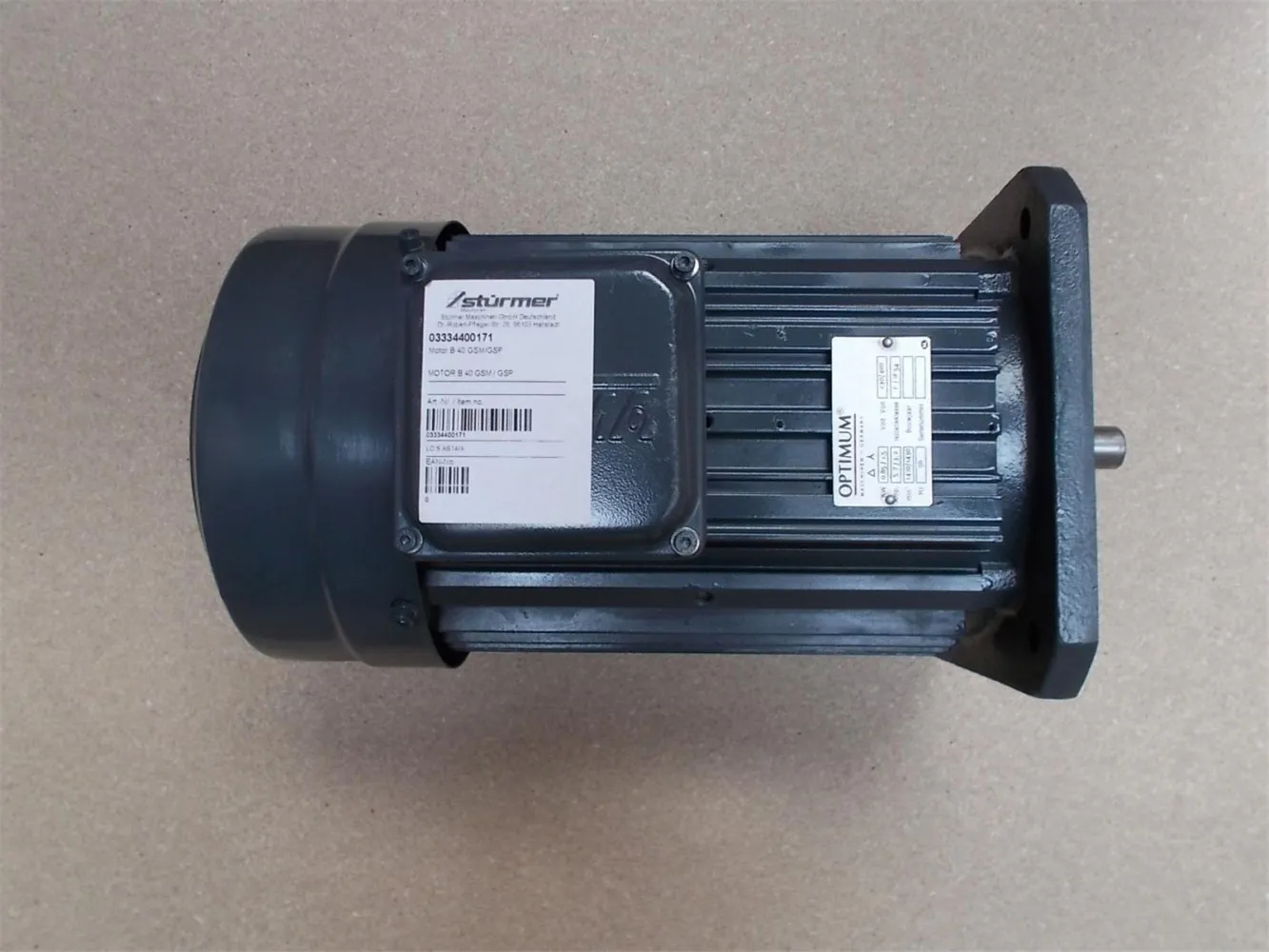 Motor B 40 GSM,GSP / 400V Pos. 171 / 2Stufen 0,85/1,5kW / RAL7016 ...